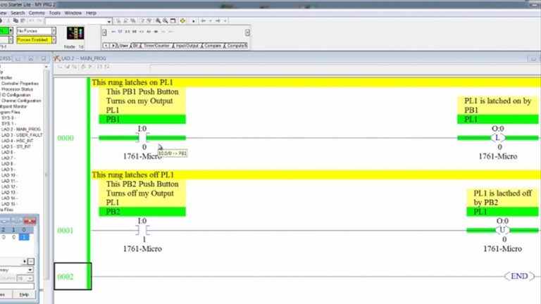 Plc Basics Section 12 Output Latch And Unlatch The Automation School